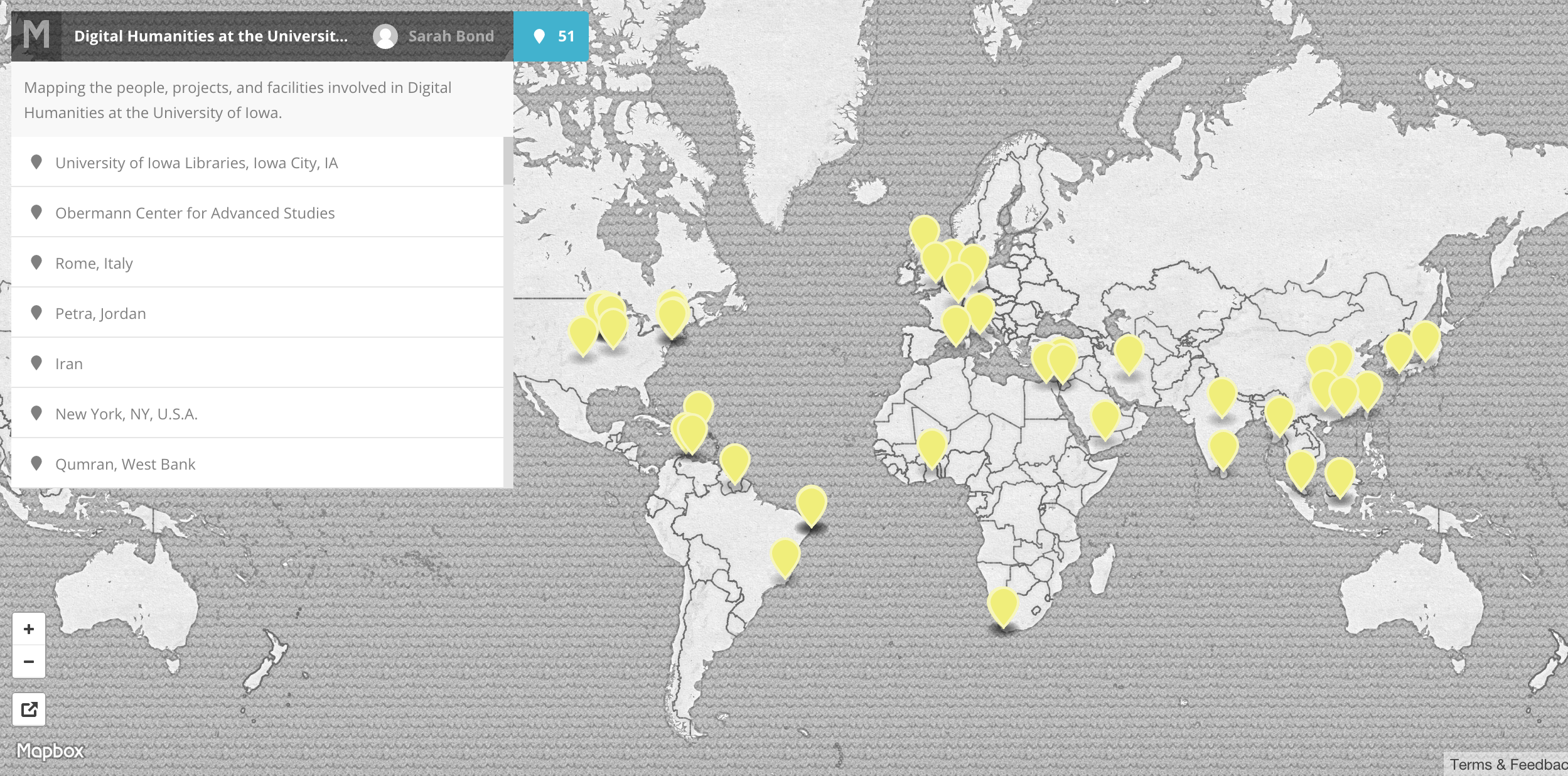 Mapping the Digital Humanities at the University of Iowa – Sarah E. Bond